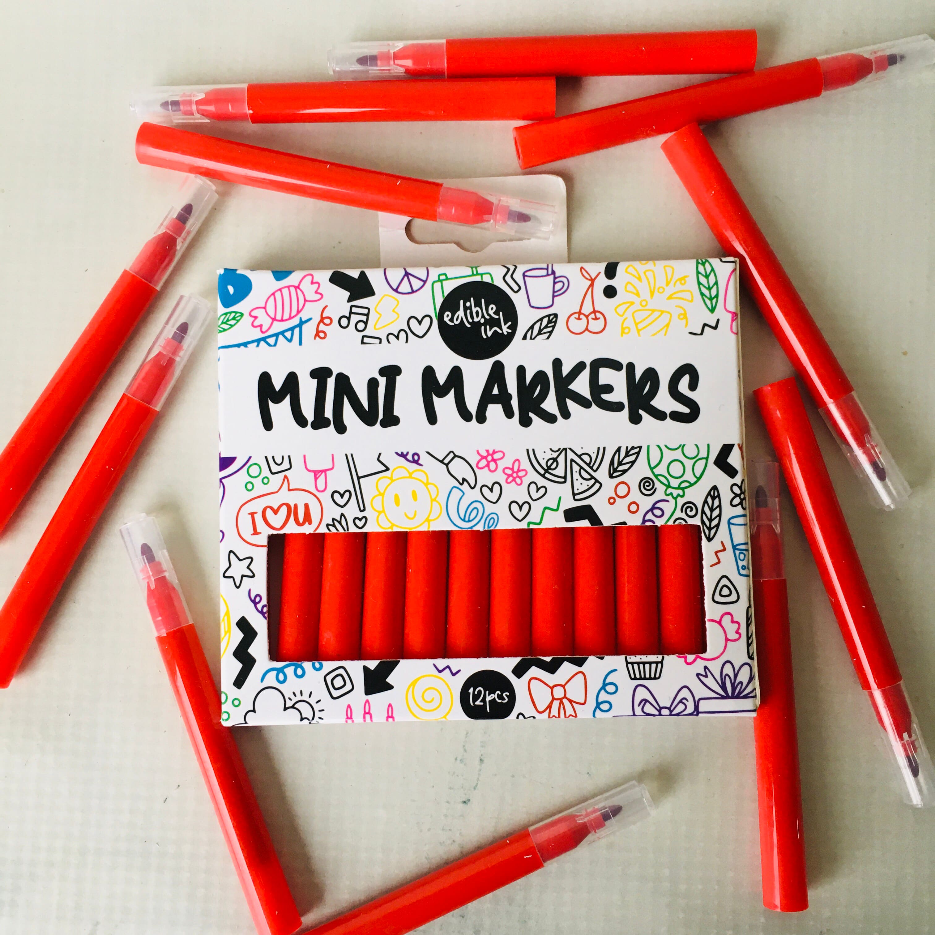 Food Decorating Mini edible marker - Red Single