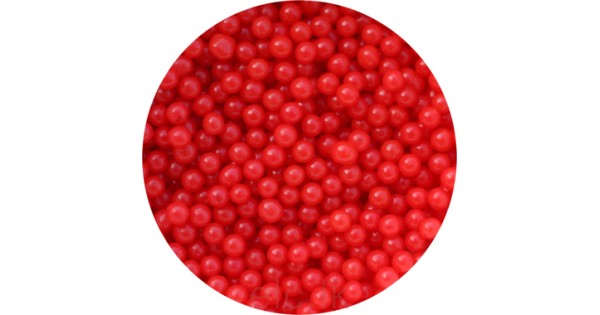 SUGAR PEARLS - 4mm RED (20g)
