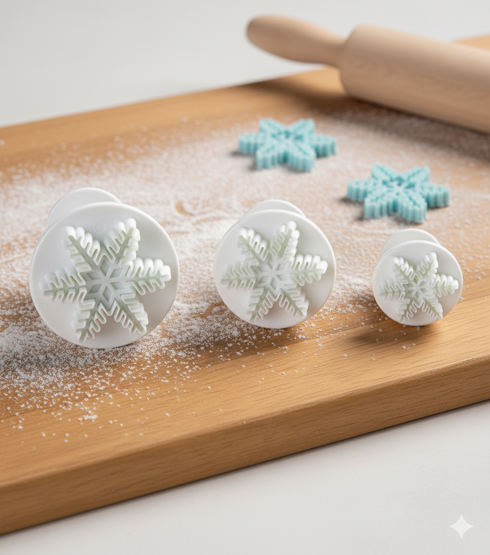 SNOW FLAKE PLUNGER CUTTER -SET 3 - SHAPE 2